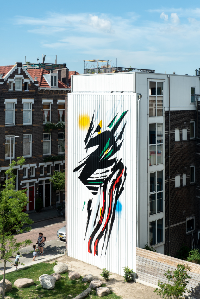 New mural by Luuk Bode - CBK Rotterdam